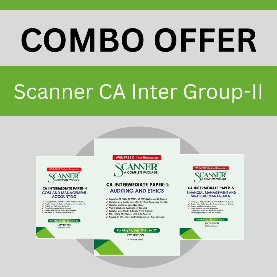 Combo Book Sets for CA, CS & CMA – Foundation to Final