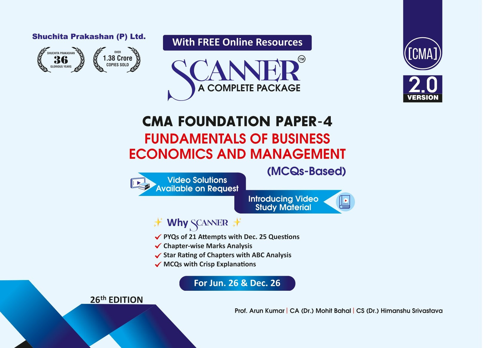 Buy CMA Final Books & Scanners – Group 3 & 4 | ScannerAdda
