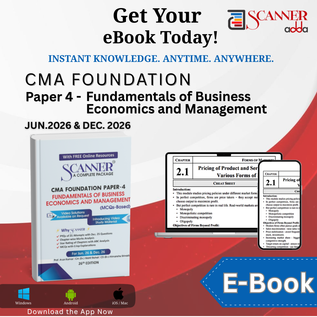 Buy CMA Final Books & Scanners – Group 3 & 4 | ScannerAdda